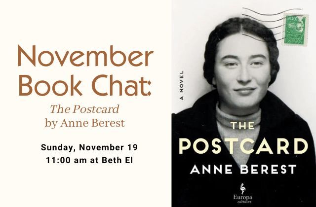 Book Chat: The Postcard by Anne Berest, Congregation Beth El, Bethesda ...