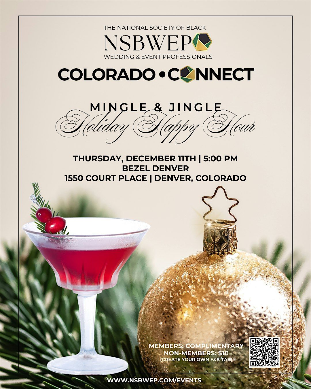 COLORADO | Holiday Mingle & Jingle Happy Hour at Bezel, BEZEL Bar ...