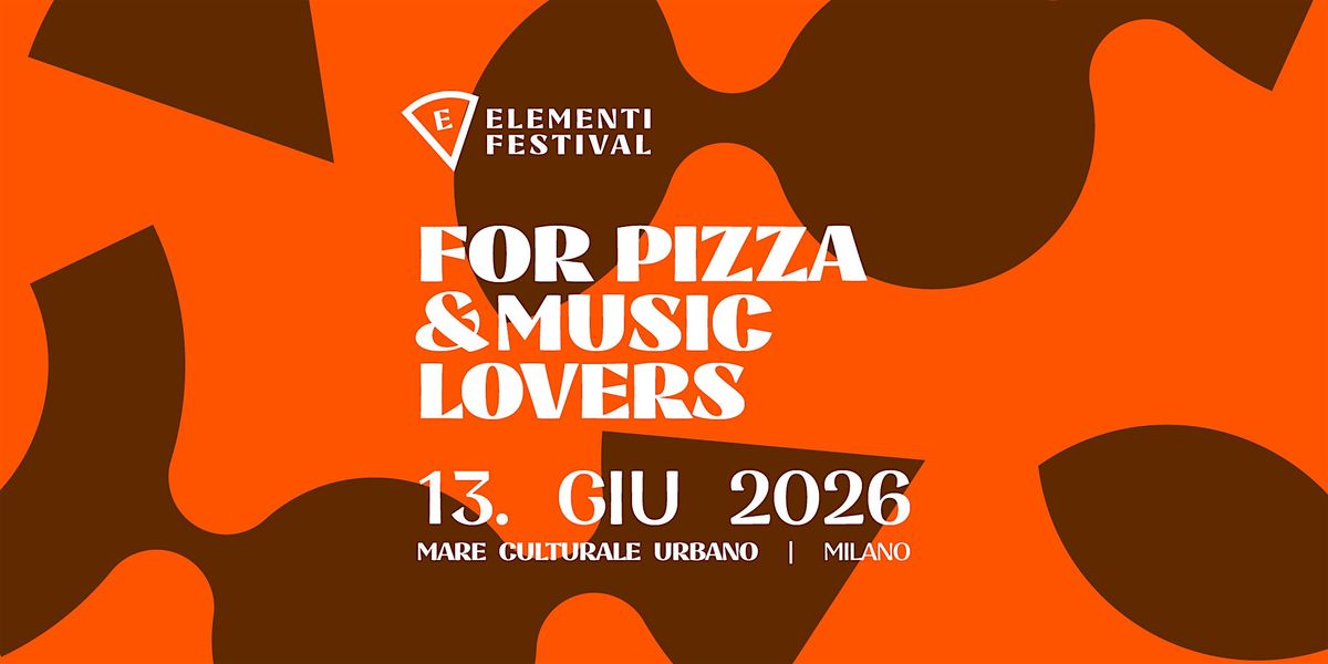 Elementi Festival 2026 - Sabato 13 giugno, Mare Culturale Urbano ...
