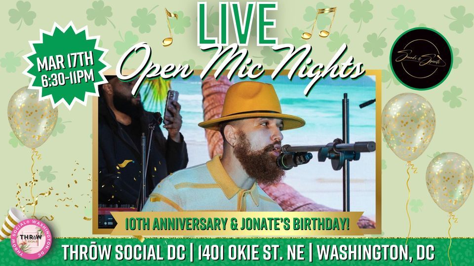 Sounds & Spirits LIVE Band Open Mic Night!, 1401 OKIE ST NE, Washington ...