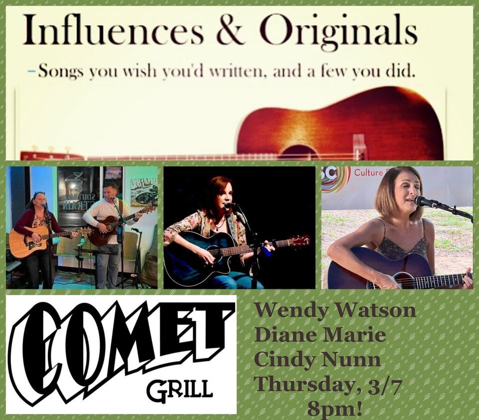 Influences & Originals, The Comet Grill, Charlotte, 7 March 2024 ...