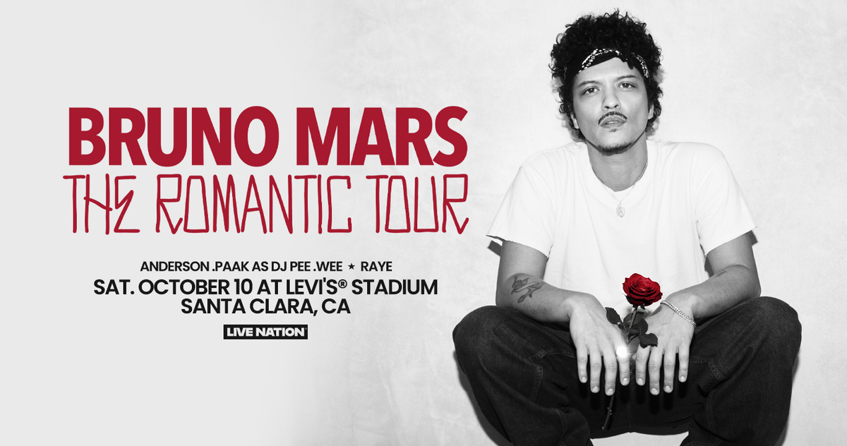 Bruno Mars with RAYE and DJ Pee .Wee, Falcon Stadium, Colorado Springs ...