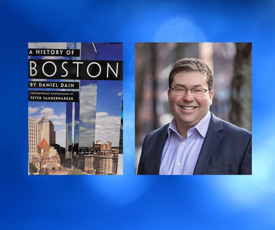 Daniel Dain with his book A History of Boston, Balin Books, Amherst, 14 ...