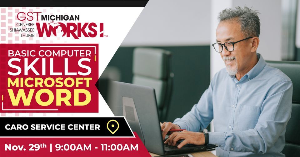 Basic Computer Skills: Microsoft Word, GST Michigan Works (Caro, MI ...