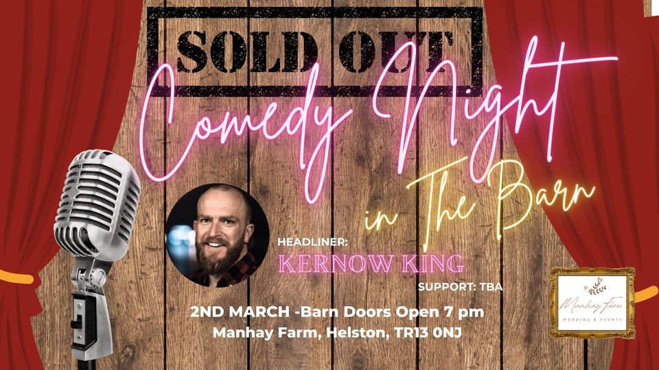 Comedy Night in The Barn with Kernow King , Manhay Farm Weddings ...