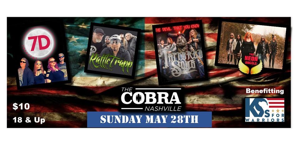 Rock for Warriors at The Cobra with Rattle Trapp, Tattered Sons ...