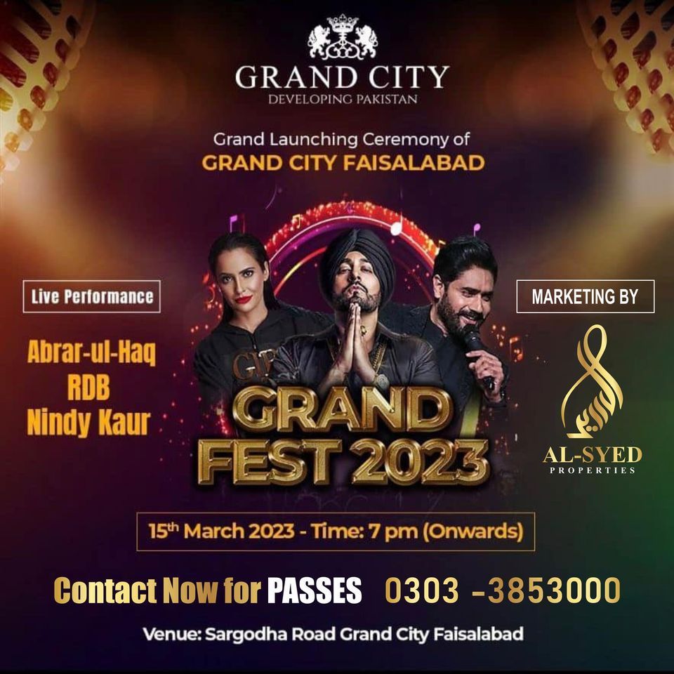 Grand Fest - Grand City Launching Ceremony, Grand City Faisalabad ...