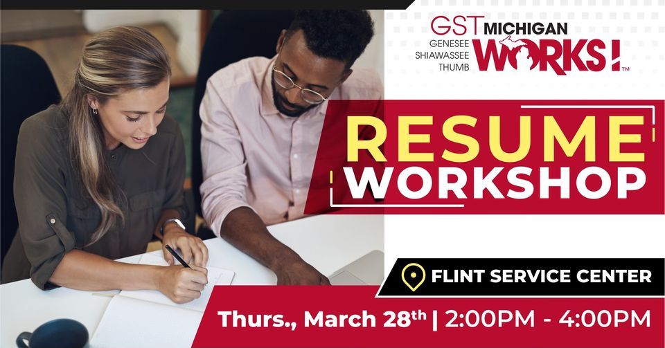 Resume Workshop , GST Michigan Works (Flint, MI), 28 March 2024 | AllEvents
