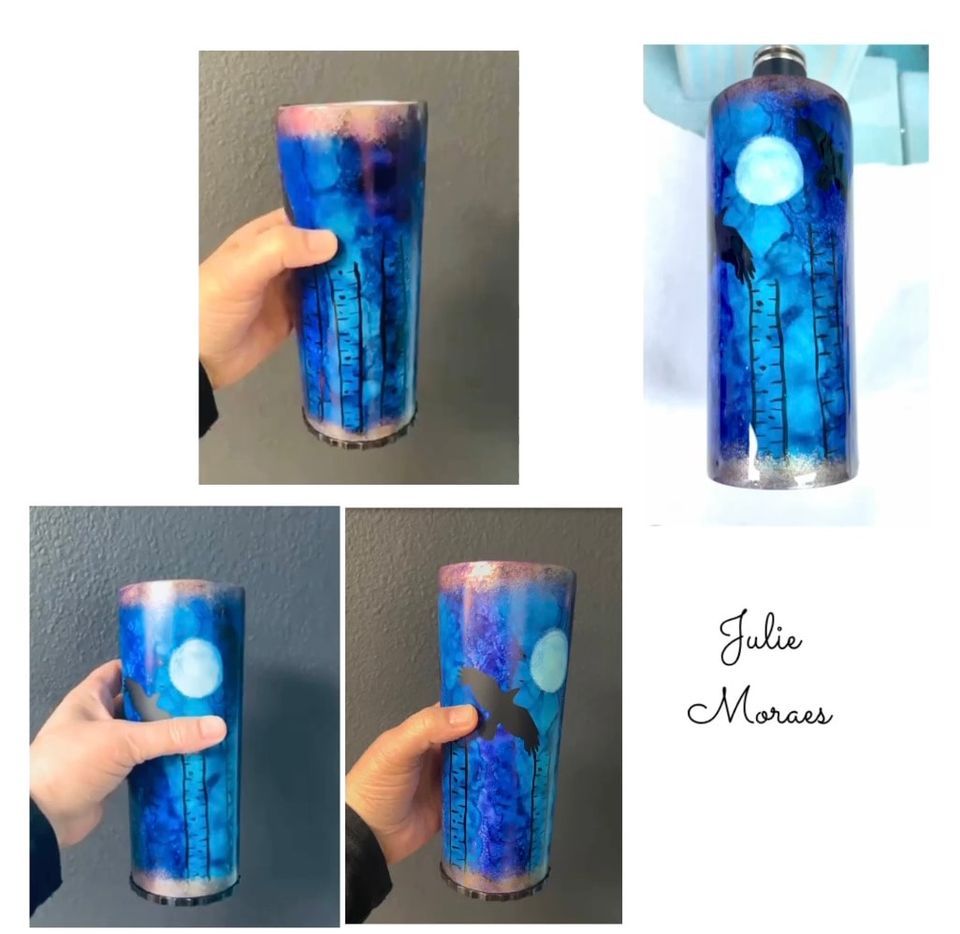 Art Class-Painted Drink Tumbler Sealed W/Resin, Turnagain Arts ...