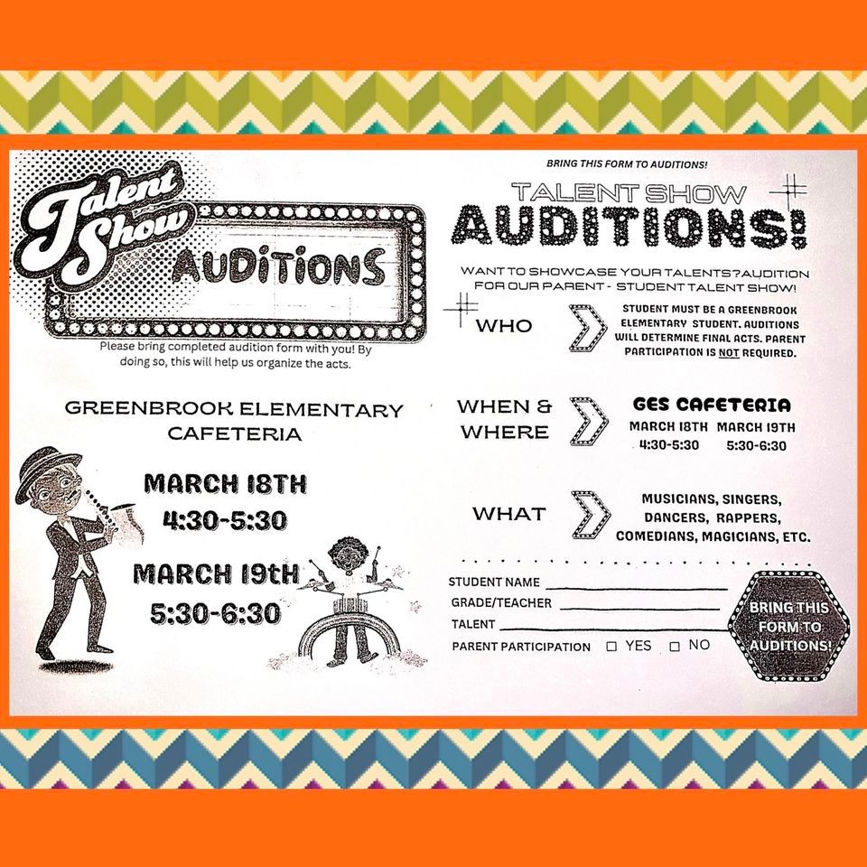 GES Talent Show Auditions , 730 Rasco Road, Southaven, MS, 19 March ...