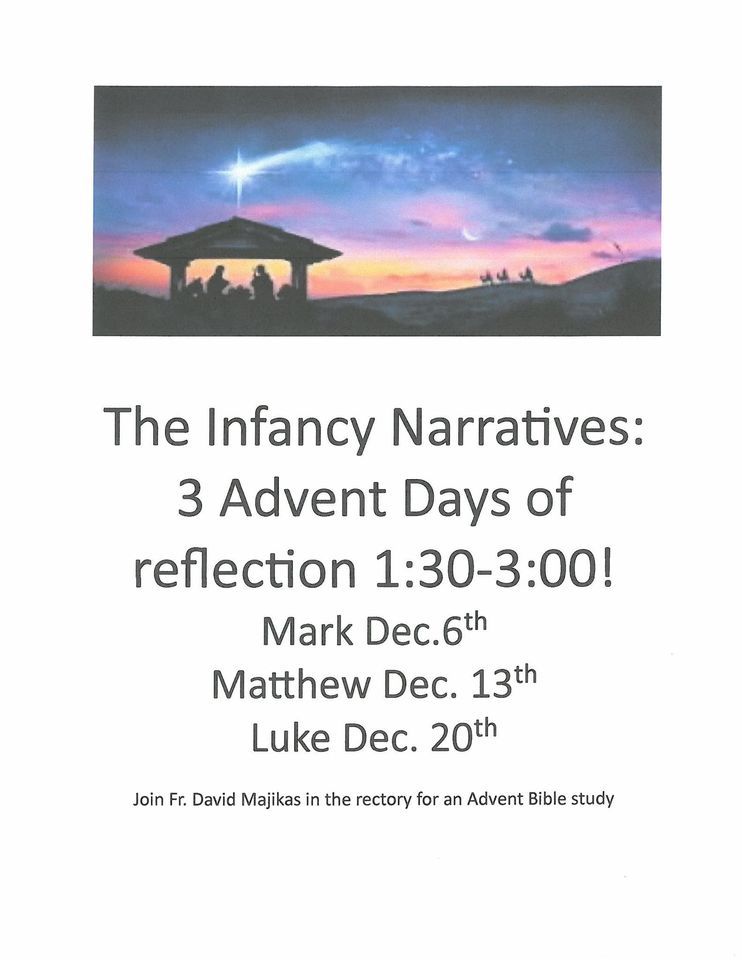 Advent Bible Study with Father David, 204 6th Street NW, Barberton Ohio ...
