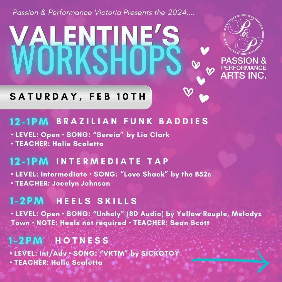 Valentines Workshops - Passion and Performance Victoria, Passion and Performance, Victoria ...