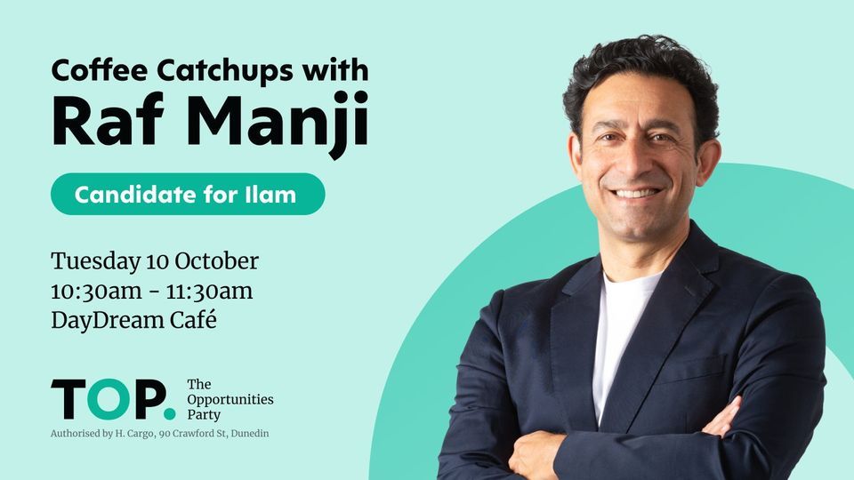 Coffee Catchups with Raf Manji - Ilam 2, Daydream Café, Christchurch ...