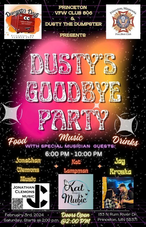 Dusty’s Goodbye Party, VFW Post 806 Club Princeton MN, 3 February 2024 ...