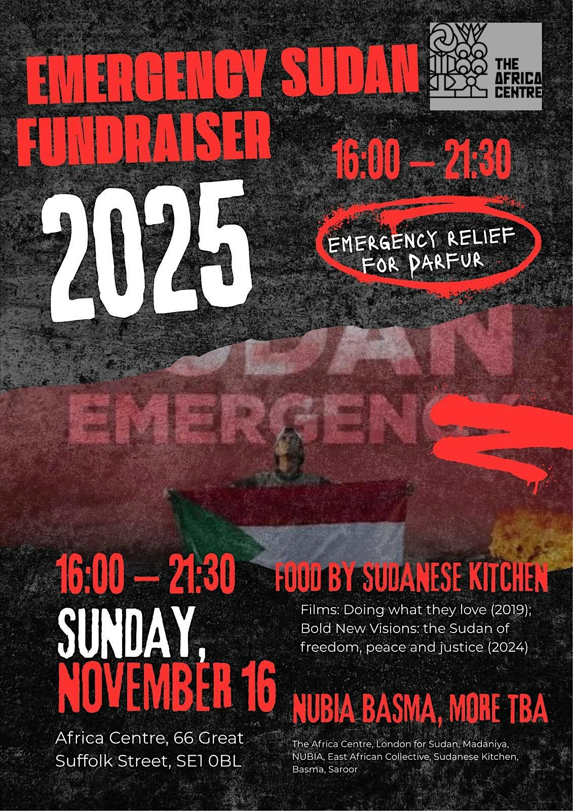 Emergency Sudan Fundraiser in London – November 16, 2025 | AllEvents
