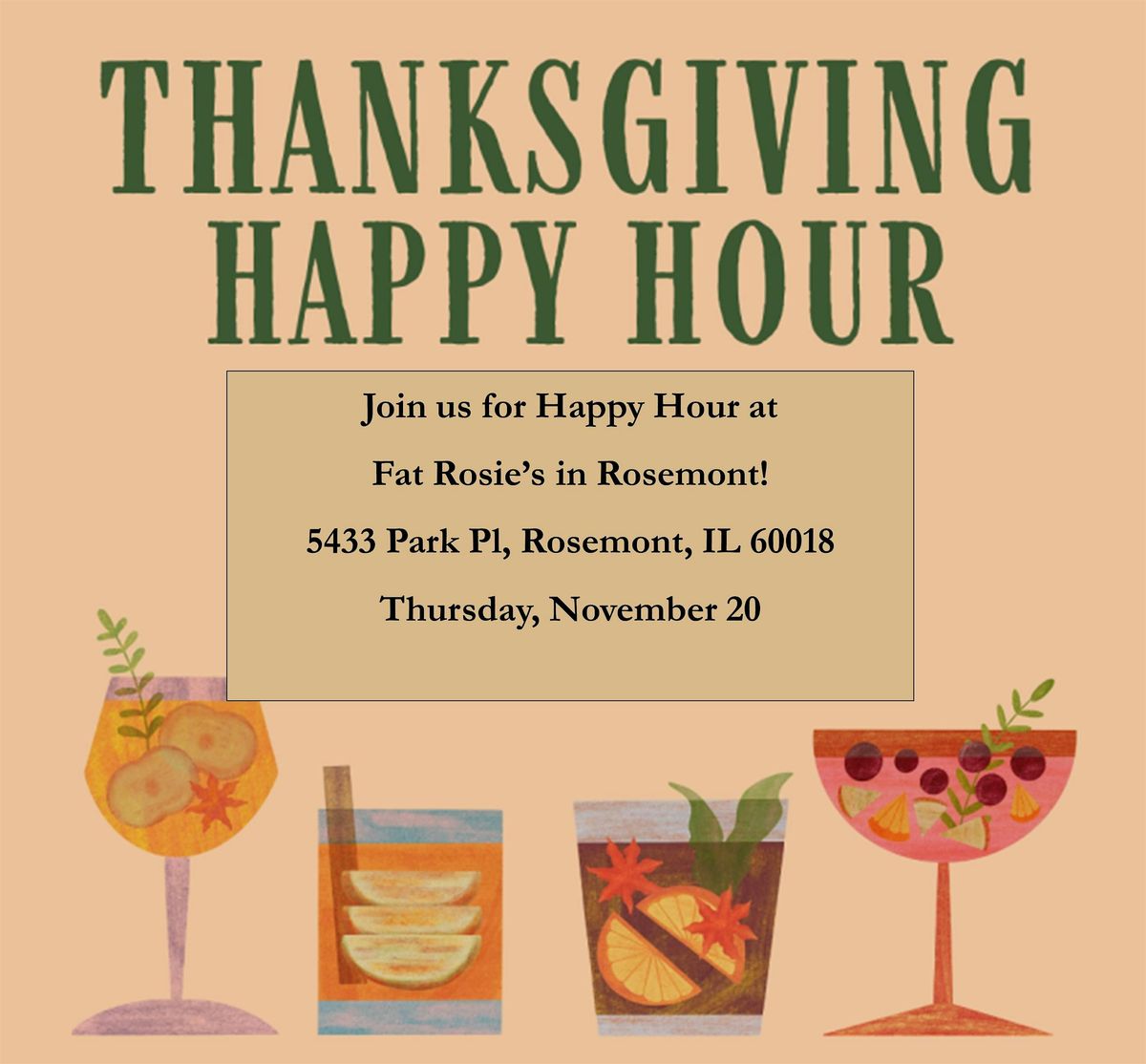 SHPE Chicago Professional Thanksgiving Happy Hour, Fat Rosie's Taco ...