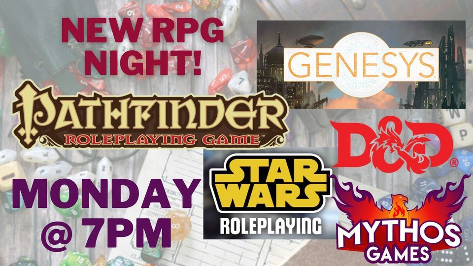 Monday Night RPG, Mythos Games Utah, South Jordan, January 8 2024 ...