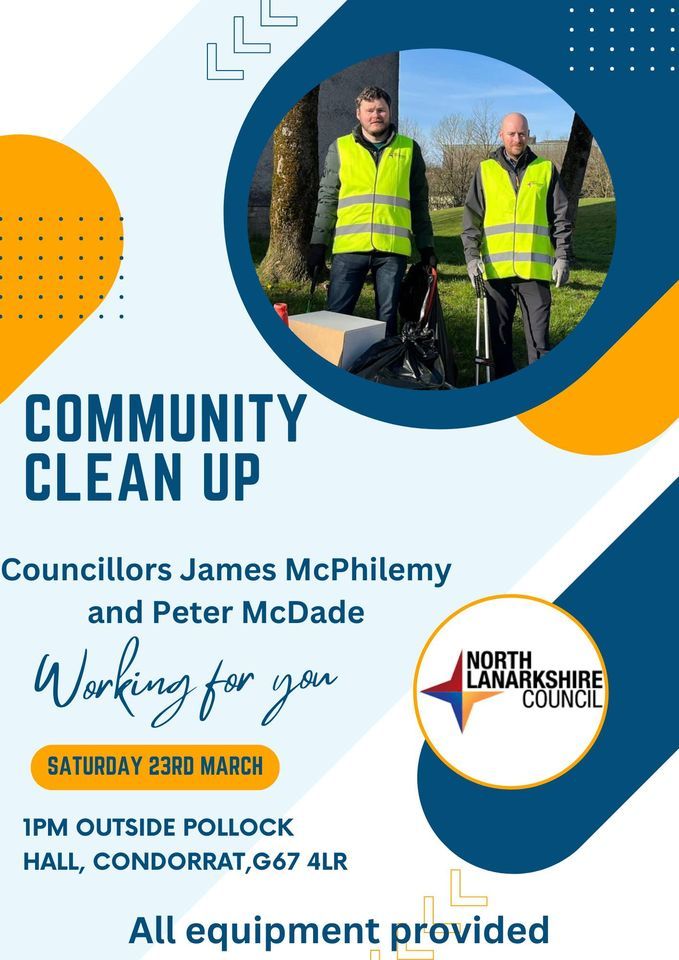 Community Cleanup - Condorrat , Pollock Hall Condorrat, Cumbernauld, 23 ...