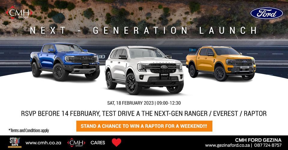 Next-Generation Ford Launch, 610 Steve Biko Rd, Pretoria, 0084, South ...