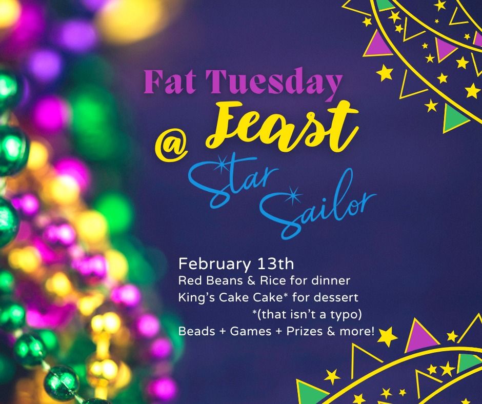 Mardi Gras - Fat Tuesday Feast, Star Sailor HTX, Houston, 13 February ...