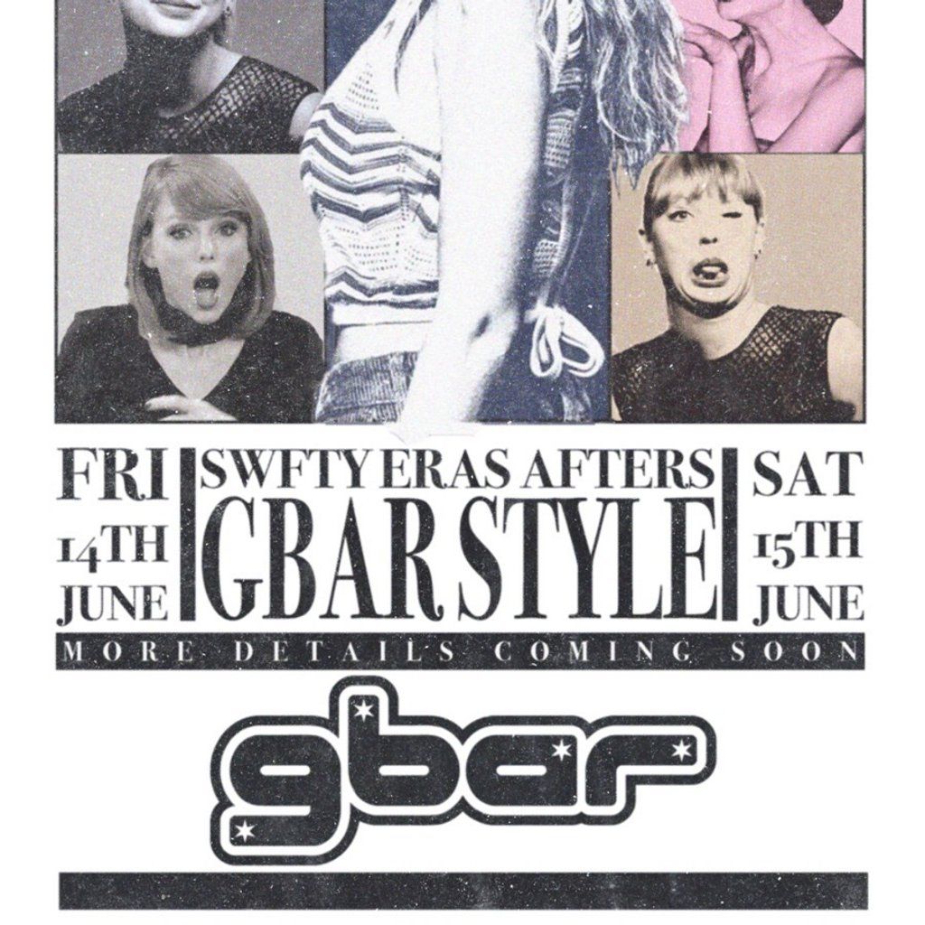 Gbar Swifty Eras Afters (Saturday), Gbar, Liverpool, 15 June to 16 June ...