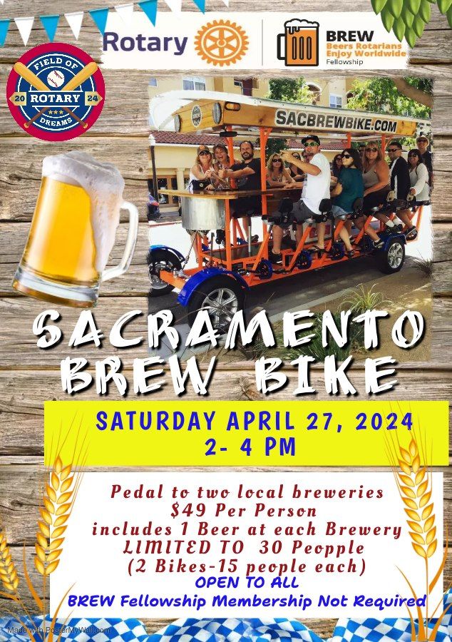 BREW Fellowship Beer Bike D5160 Conference Adventure, Holiday Inn ...