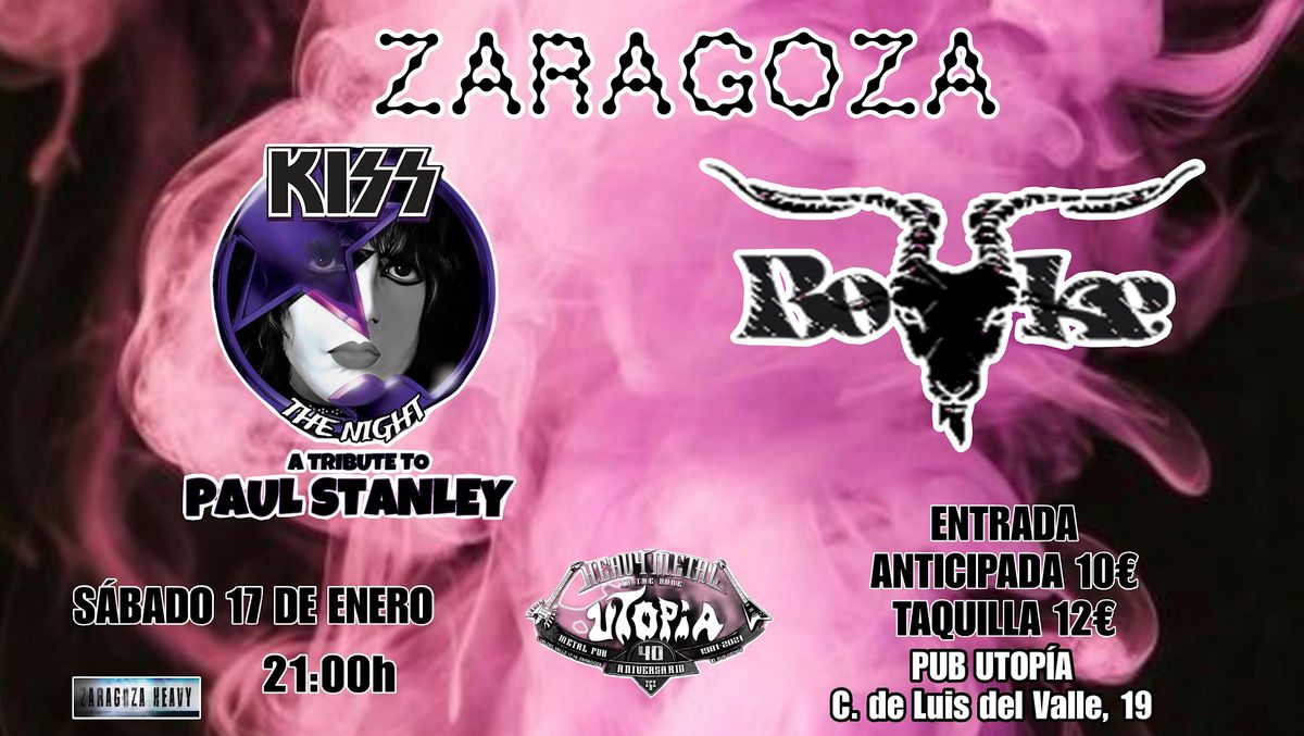 KISS the NIGHT + BOKE, Pub Utopia, Zaragoza, 17 January 2026 | AllEvents