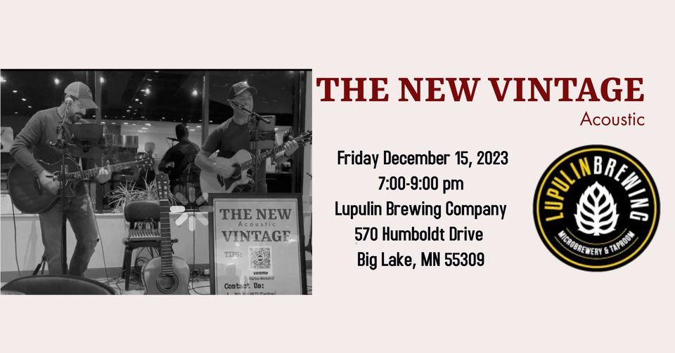 The New Vintage @ Lupulin Brewing, Lupulin Brewing Company, Big Lake, 15 December 2023 ...