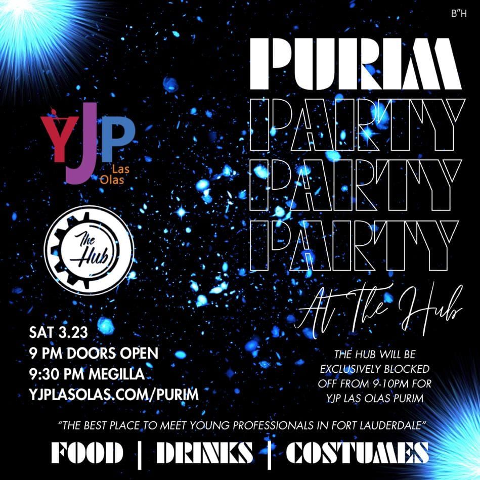 YJP Las Olas Purim Party, 826 NE 4th Ave, Fort Lauderdale, FL 33304 ...