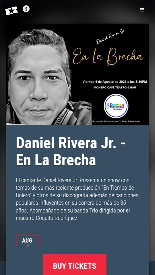 Daniel Rivera jr Show En La Brecha, Moneró Café Teatro & Bar, Caguas ...