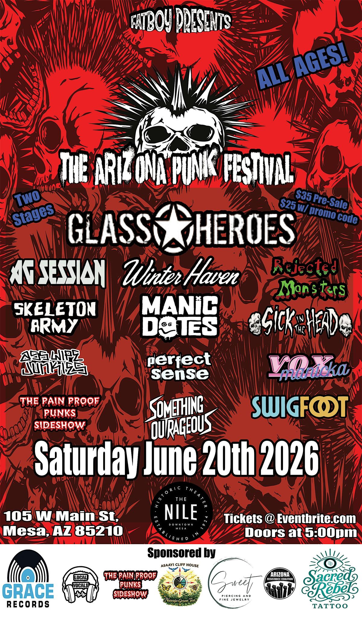 The Arizona Punk Festival, Nile Theater, Mesa, 20 June 2026 | AllEvents