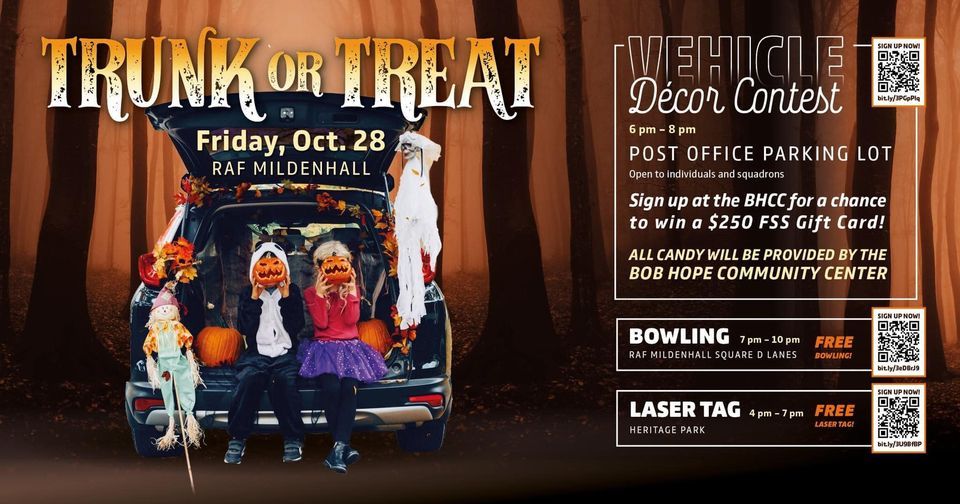 RAF Mildenhall Trunk or Treat, RAF Mildenhall, Thetford, October 28 ...