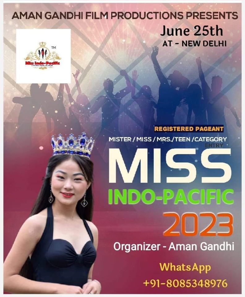 Miss Indo-Pacific -2033, Delhi, India, 10 September to 11 September ...