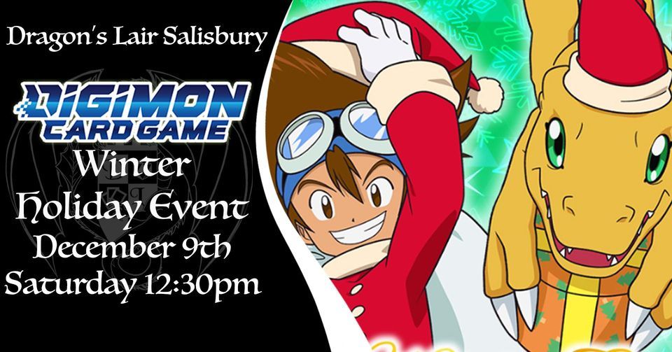 DLS - Digimon Winter Holiday Event, Dragons Lair Salisbury, Brighton, 9 ...