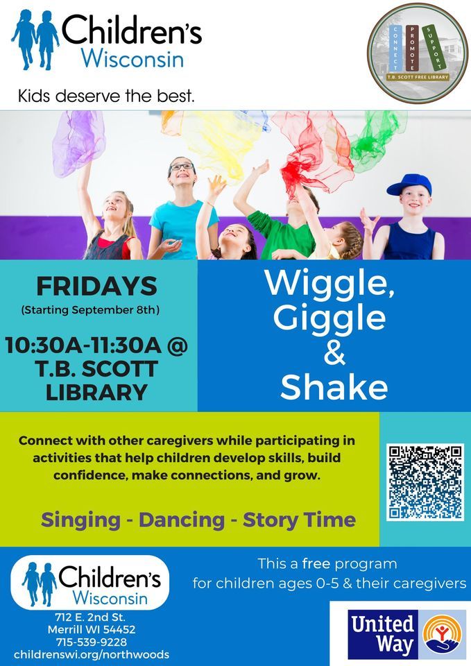 Wiggle, Giggle & Shake , T.B. Scott Free Library, Wausau, 1 December ...