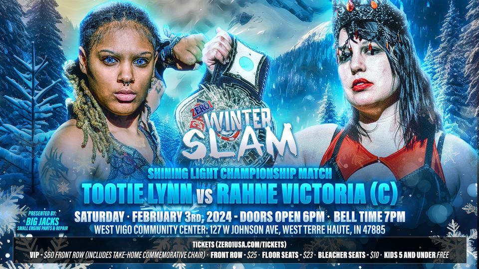 Zero1Usa Presents: Winter Slam , West Vigo Community Center, West Terre ...