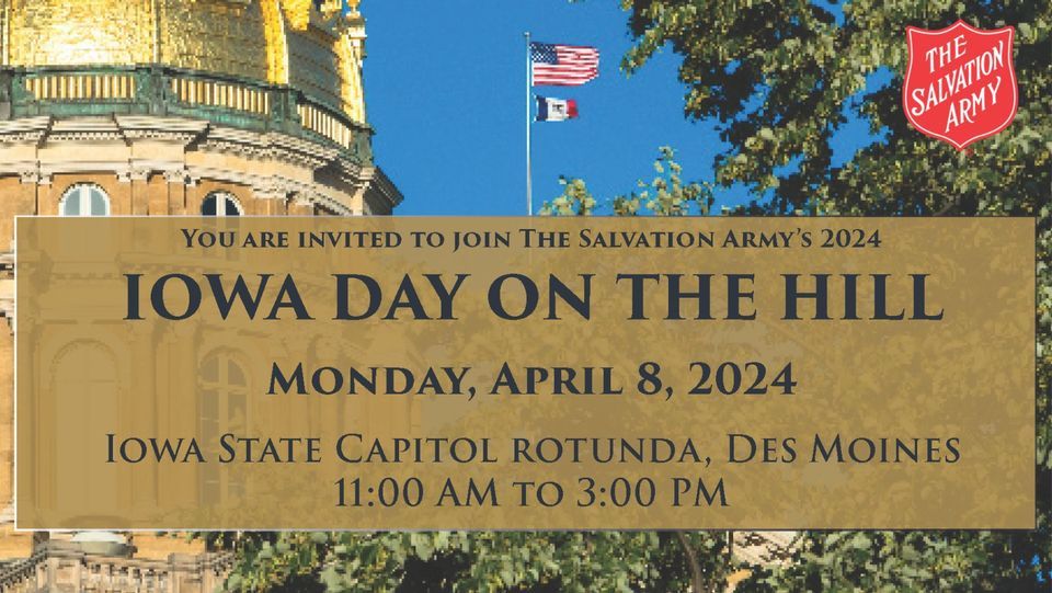 Salvation Armys Iowa Day On The Hill, Iowa State Capitol, Des Moines ...