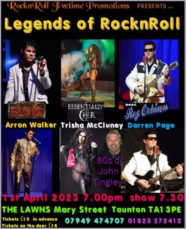 A Night Of Legends - Elvis, Roy Orbison & Cher, The Lawns Taunton ...