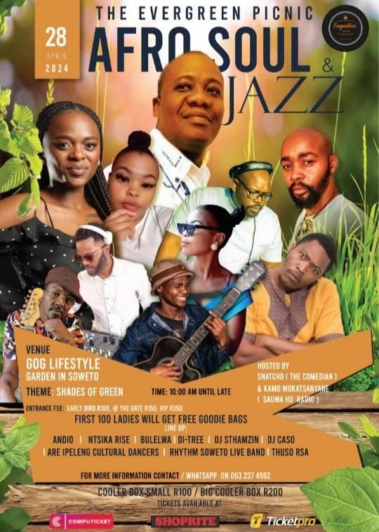 The Evergreen of Afro Jazz and Soul Picnic, GOG Gardens Soweto, 28 ...
