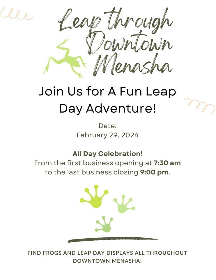 Leap Through Downtown Menasha - Frog Hunt!, Catch Fire Creations ...
