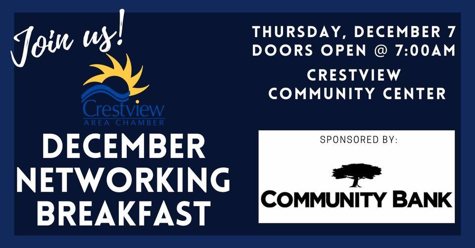Monthly Networking Breakfast Sponsored by Community Bank, Crestview ...