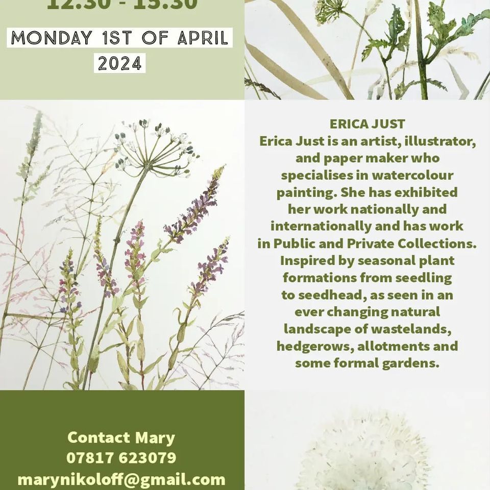 New Beginnings Watercolour workshop with Erica Just , Blackfordby Old ...