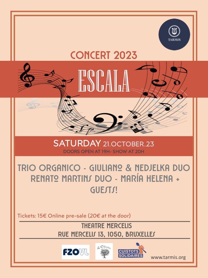 ESCALA Concert, Théâtre Mercelis, Brussels, 21 October 2023 | AllEvents.in