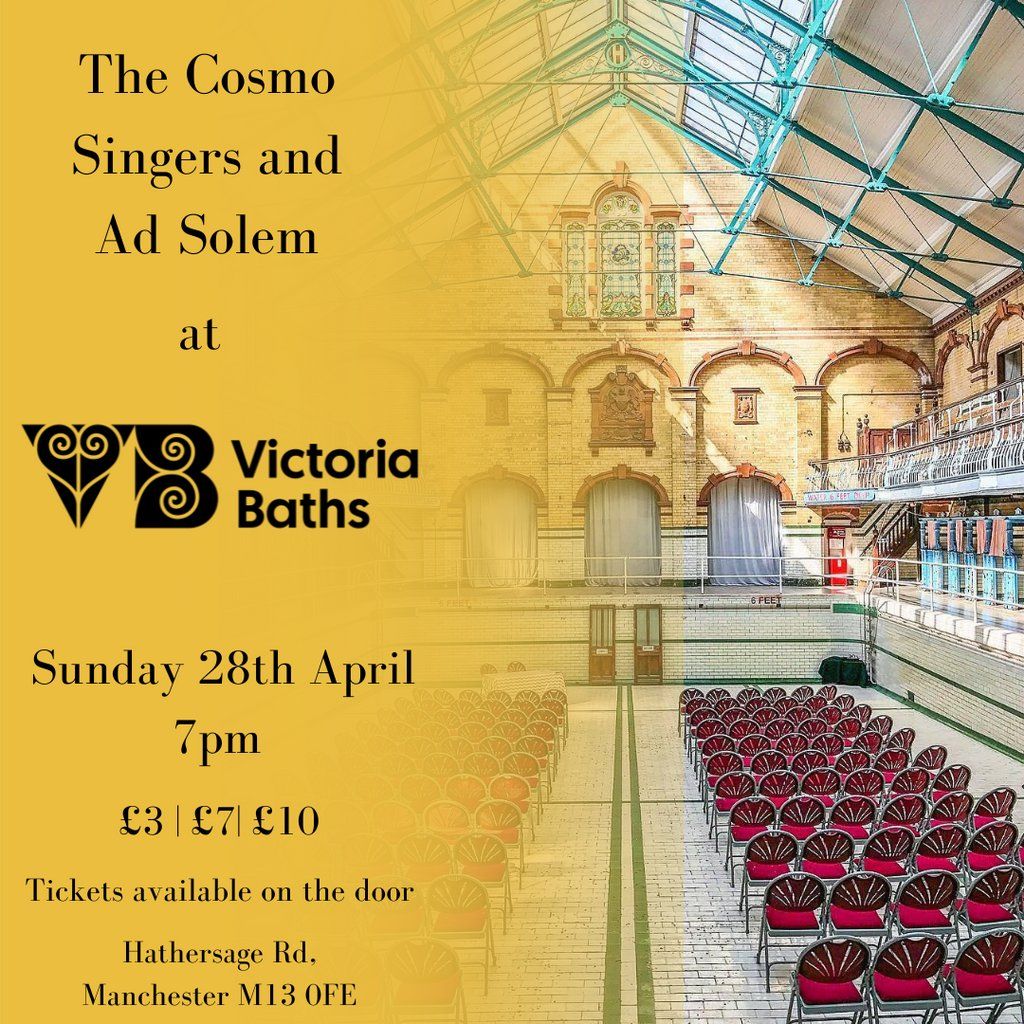 Cosmo and Ad Solem at Victoria Baths, Victoria Baths Trust, Manchester ...