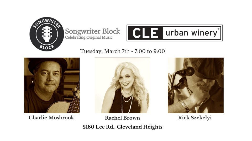 Next Songwriters Block - Rachel Brown and Charlie Mosbrook, CLE Urban ...