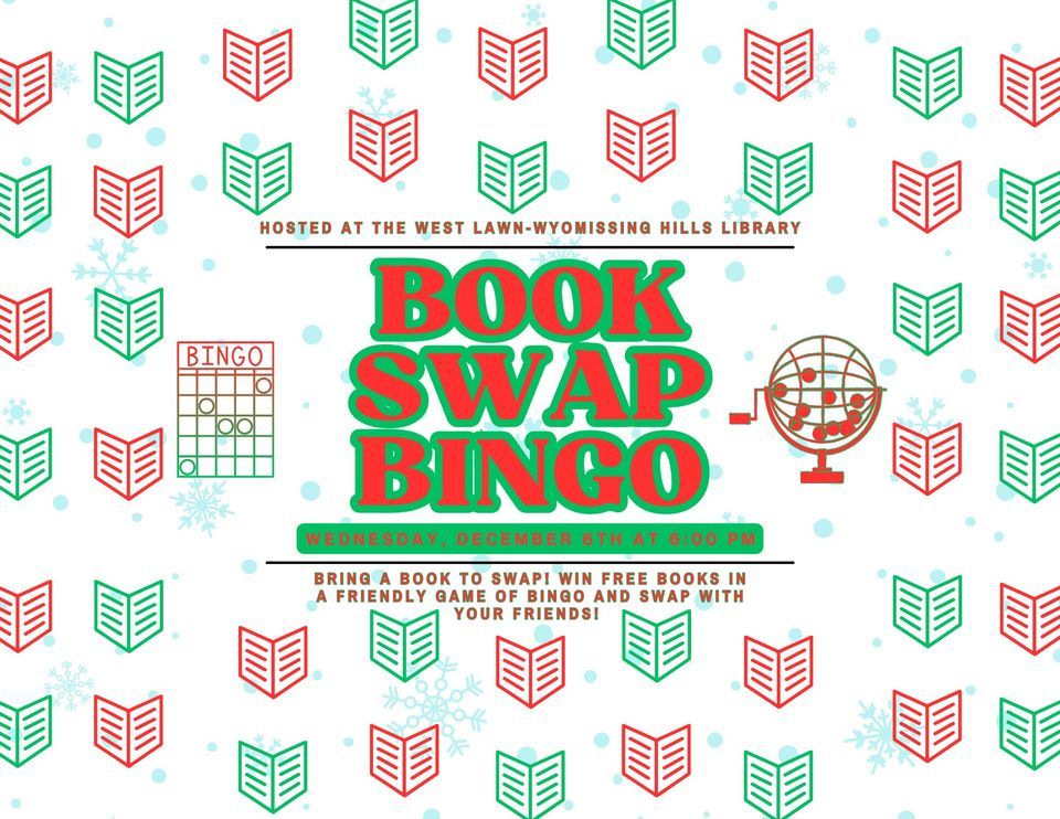 Book Swap Bingo, West Lawn-Wyomissing Hills Library, Reading, 6 ...