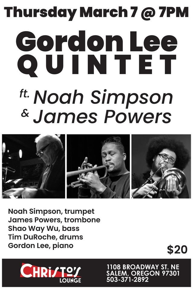 Gordon Lee Quartet ft. Noah Simpson & James Powers, Christo's Pizzeria ...