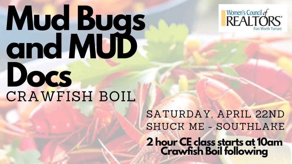 Mud Bugs and MUD Docs Crawfish Boil, Shuck Me - Southlake, 22 April ...