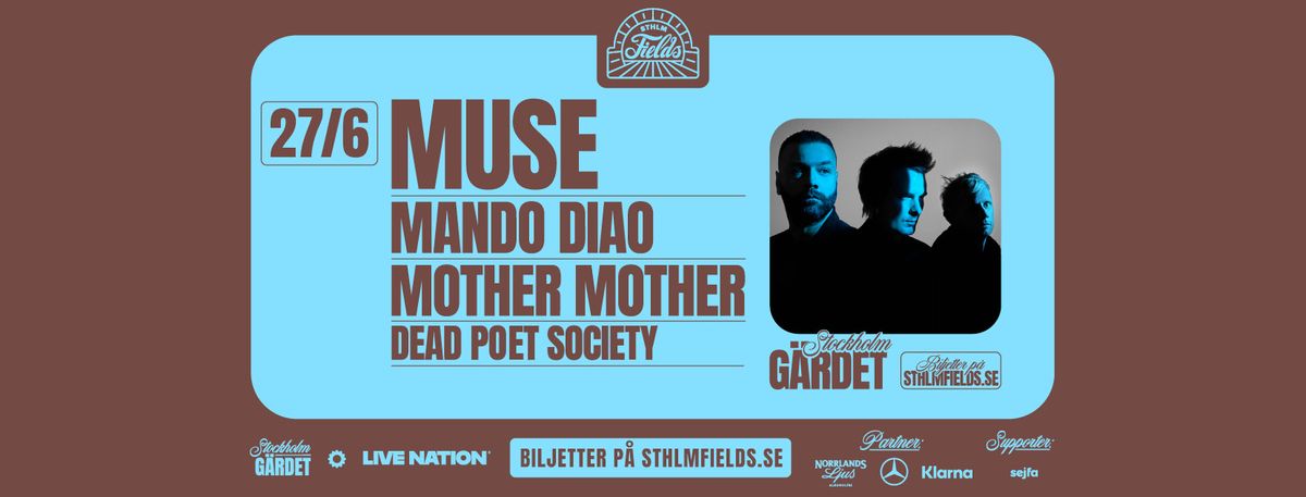Muse - STHLM Fields Stockholm Tickets, Gärdet, Stockholm, 27 June 2025 | AllEvents