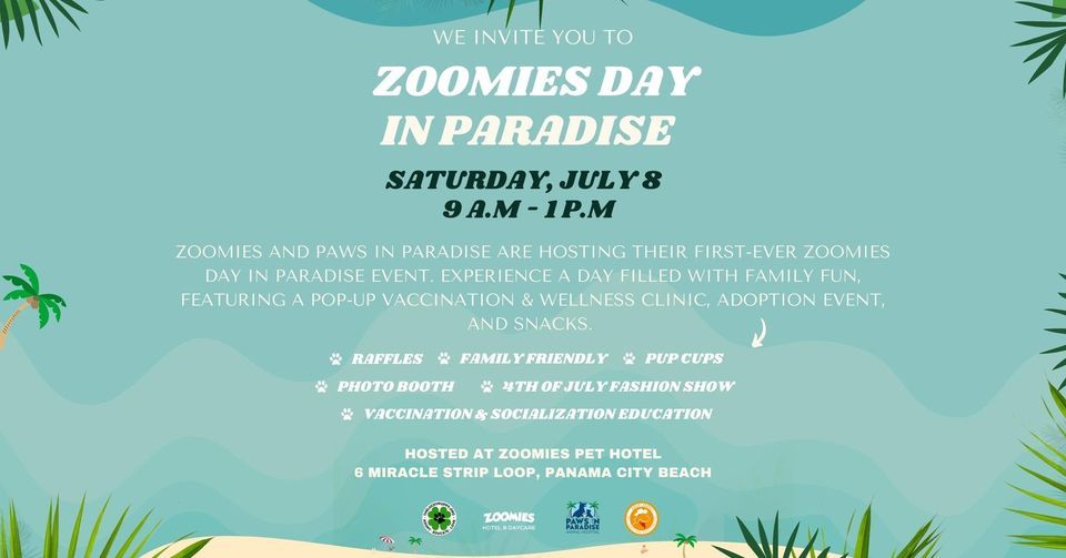 ZOOMIES Day In Paradise, ZOOMIES Pet Hotel, Panama City, 8 July 2023 ...